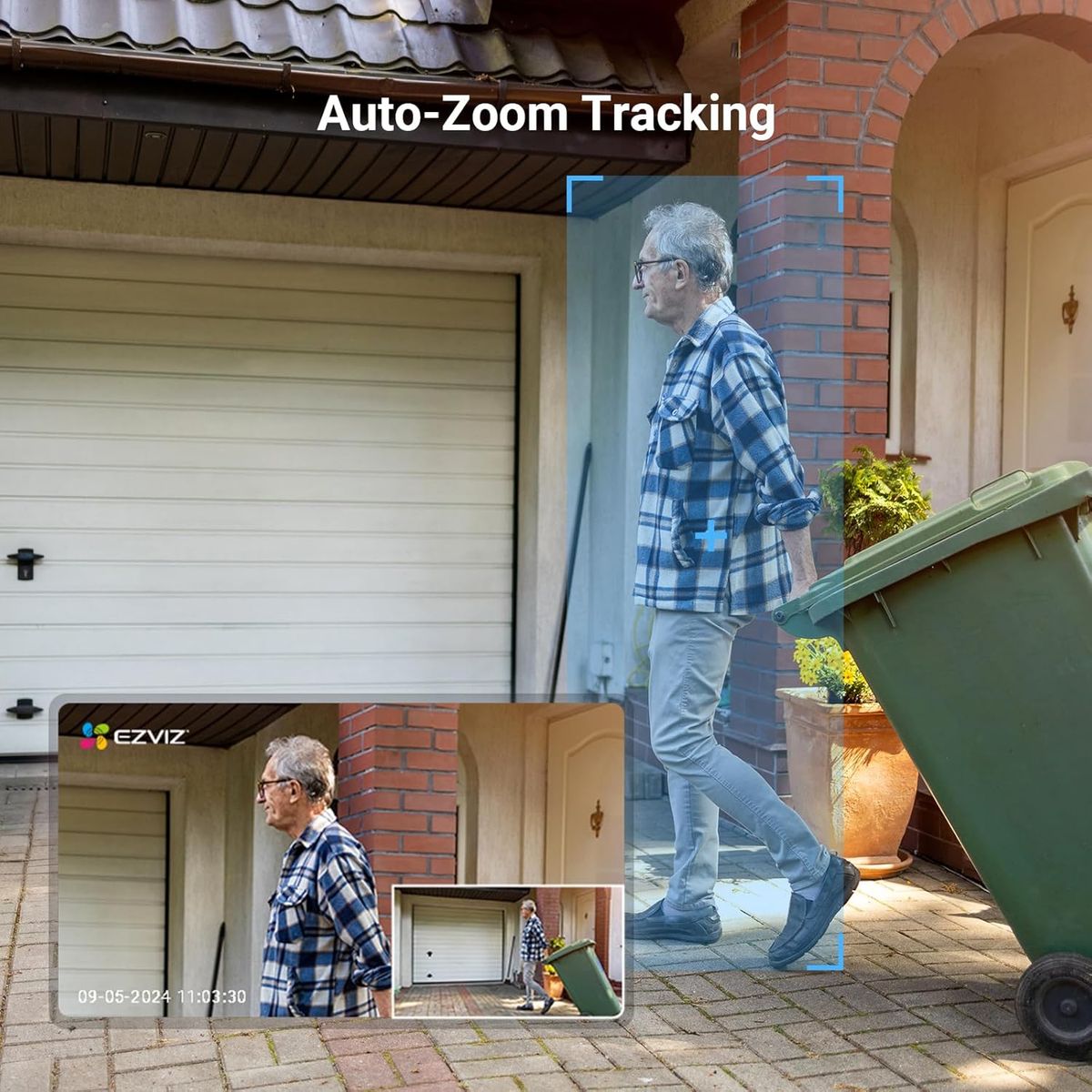 EZVIZ C8c 1080P Außen PTZ WLAN Überwachungskamera, 360° Pan/Tilt ...