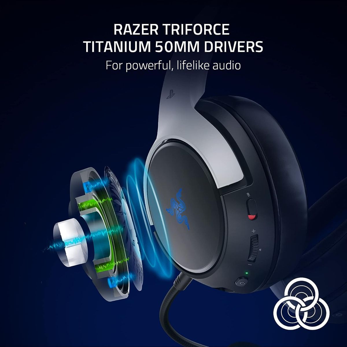 Razer Kaira Pro Hyperspeed Playstation Licensed Gaming Headset Dual